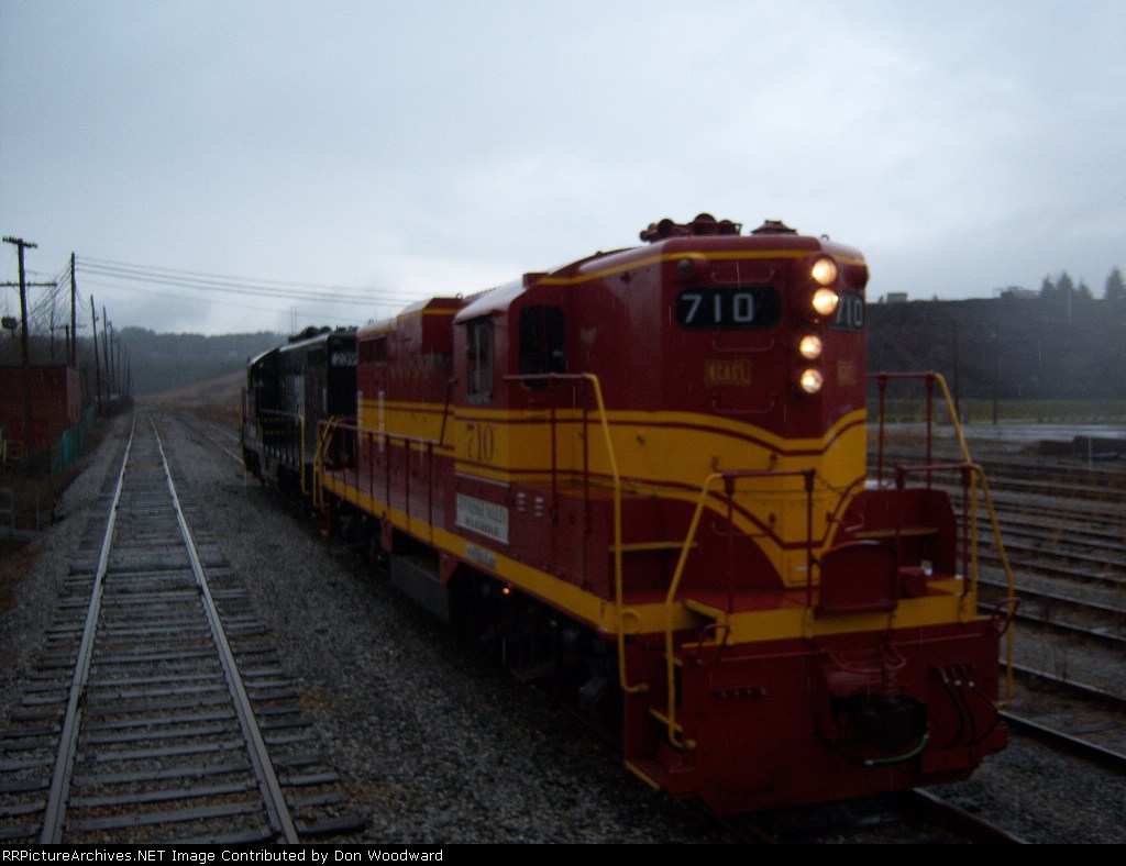 TVRM 710 and 2391 in the yard at Copperhill